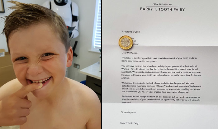 This Dad’s Genius Letter From ‘Tooth Fairy’ To His Son Is The Best ...