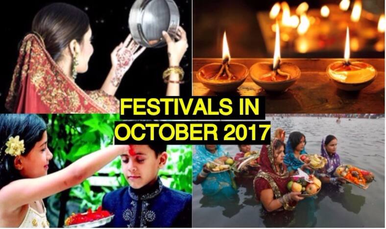 Festival Calendar October 2017 with Holidays: List of Fasts, Event ...
