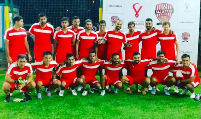 MS Dhoni Scores Twice as Virat Kohli’s All Heart FC Beat Ranbir Kapoor ...