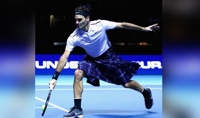 Roger Federer in a Kilt And Andy Murray in a Tartan Hat With a Ginger ...
