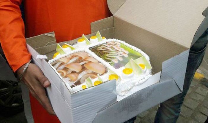 BJP Celebrates Its Win in Gujarat Elections With Mushroom Cake, Takes ...