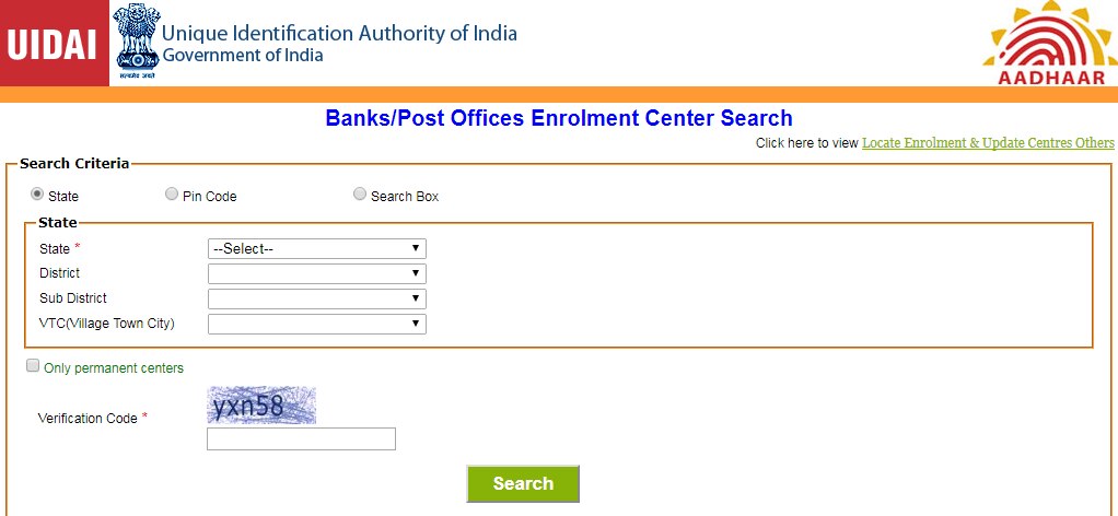 How to Locate Nearest Aadhaar Enrollment Centre Online: Check uidai.gov ...