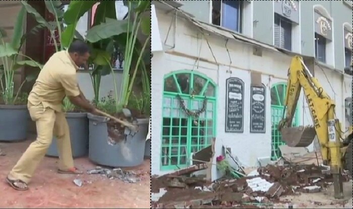 Mumbai Kamala Mills Fire: BMC Demolishes Illegal Structures Around ... Mumbai Kamala Mills Fire: BMC Demolishes Illegal Structures Around ...