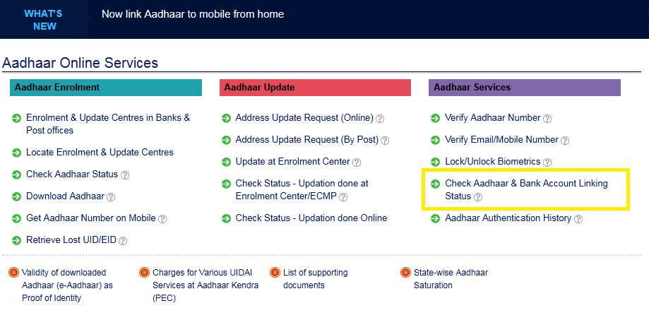 Aadhaar Linking with Bank Account: How to Verify if Your Account ...
