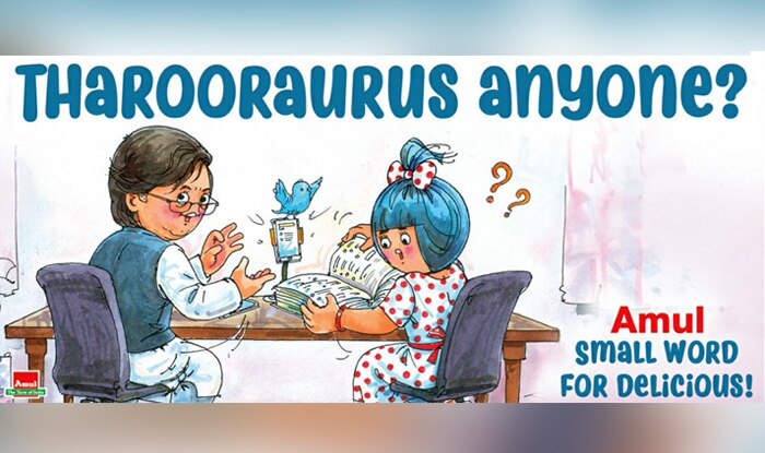 Amul Dedicates Cartoon to Shashi Tharoor’s ‘Fondness For Big Words’ And ...