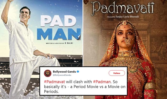 Padmavat And Padman to Release on January 25, Twitter Erupts With ...