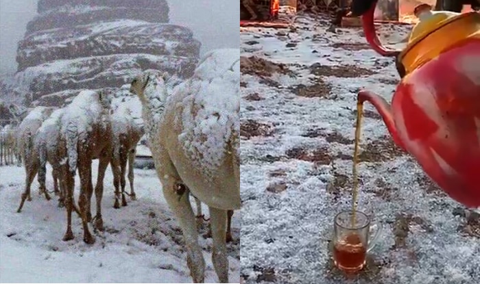 Tabuk in Saudi Arabia Experiences Snowfall, Breathtaking Pictures ...