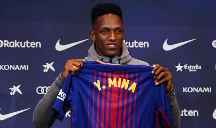 Barcelona Sign Colombian Defender Yerry Mina For $14 Million | India.com