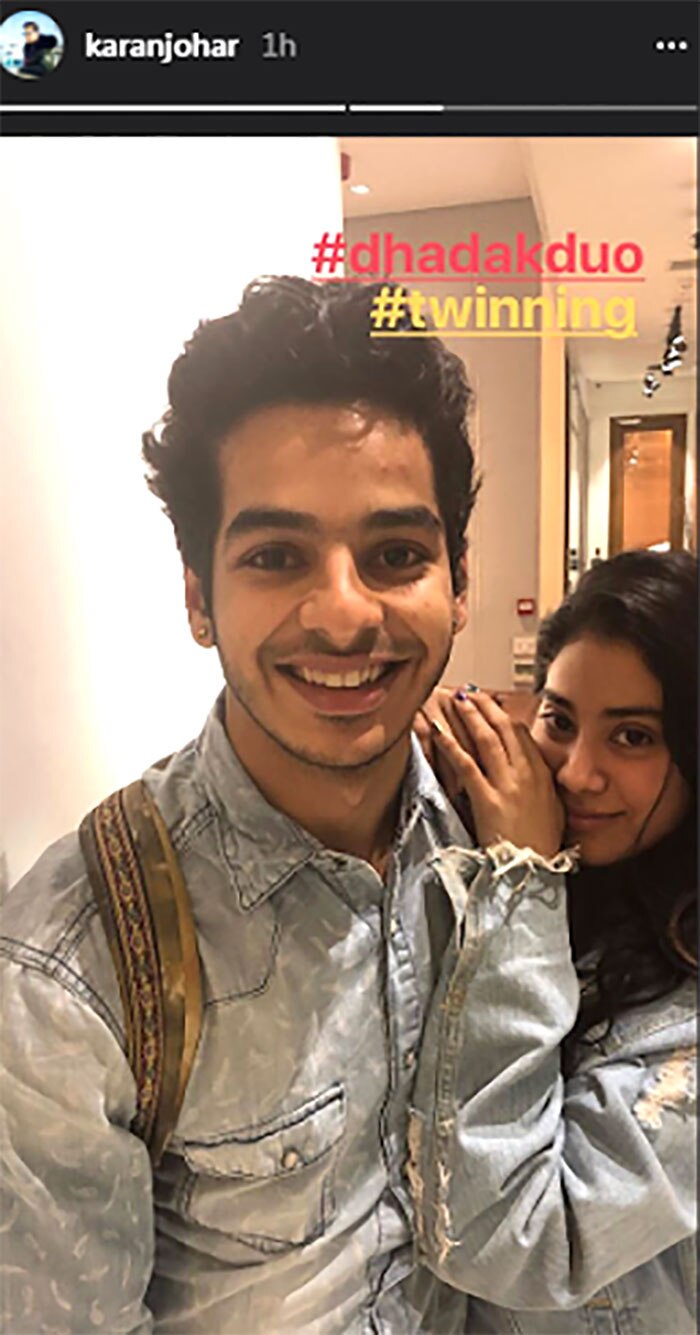 Janhvi Kapoor Twins Her Outfit With Dhadak Co-Star Ishaan Khatter And ...