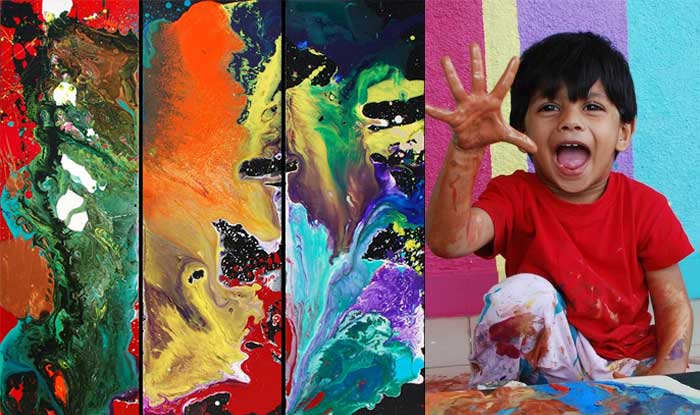 Indian Born Advait Kolarkar, 4, Sells Art Worth Thousands of Dollars ...