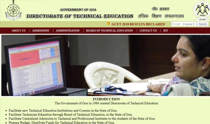 Goa GCET 2018: परिणाम जारी, dte.goa.gov.in से ऐसे करें डाउनलोड - Latest ...