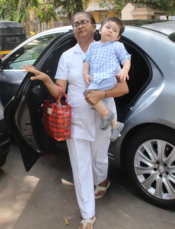 Taimur Ali Khan Looks Totally Disinterested to Attend his new School ...