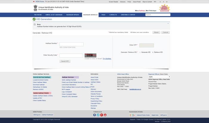 Aadhaar Virtual ID: 3 Steps to Generate Temporary Number at https ...