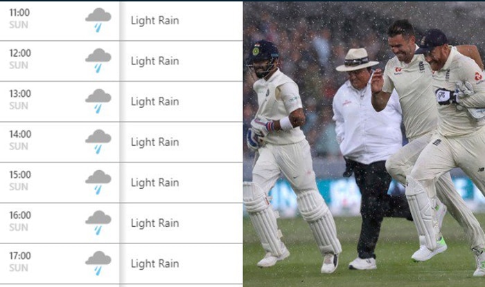India vs England 2nd Test Day 4 Lord’s: Weather Forecast Shows ...