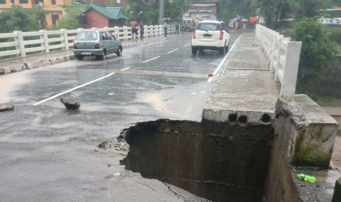 Himachal Pradesh: Bridge Washed Away in Kinnaur Following Heavy Rainfall; Traffic Movement ...