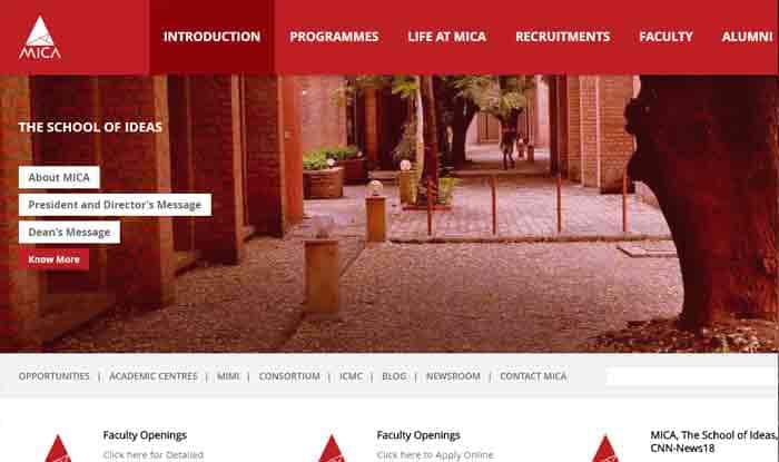 MICA Admission: MICAT (I) 2018 के लिए रजिस्ट्रेशन प्रक्रिया शुरू ...