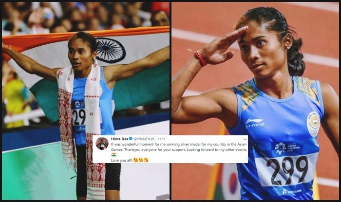Asian Games 2018 Day 8: Hima Das Wins Silver in 400m Race Event, Thanks ...