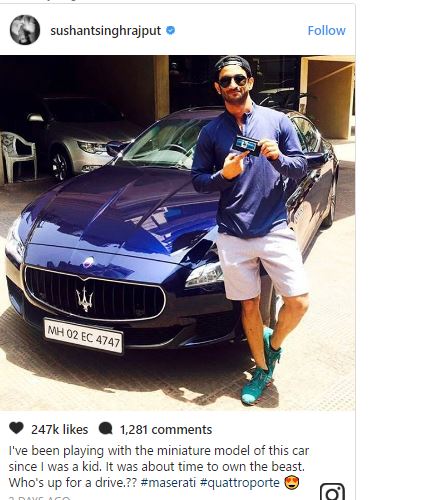 Maserati Quattroporte added to Sushant Singh Rajput’s garage | India.com