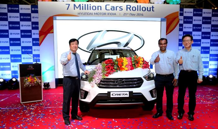 Hyundai Creta AT becomes 7 Millionth Hyundai car to roll out of India ...