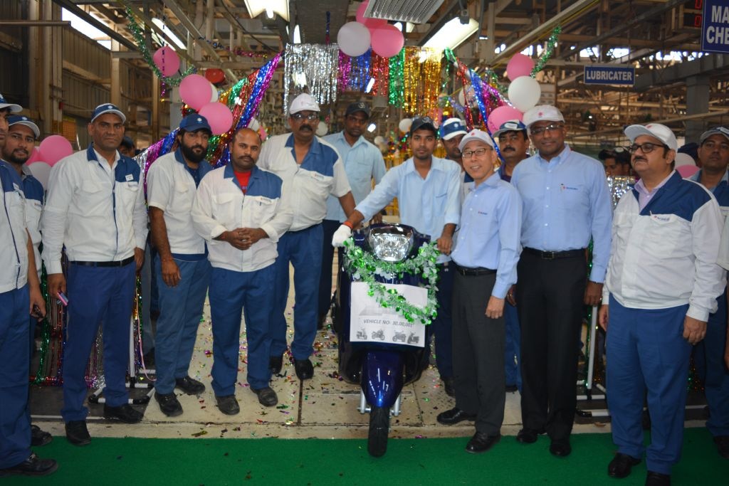 Suzuki India announces three millionth two-wheeler roll out from its factory | India.com