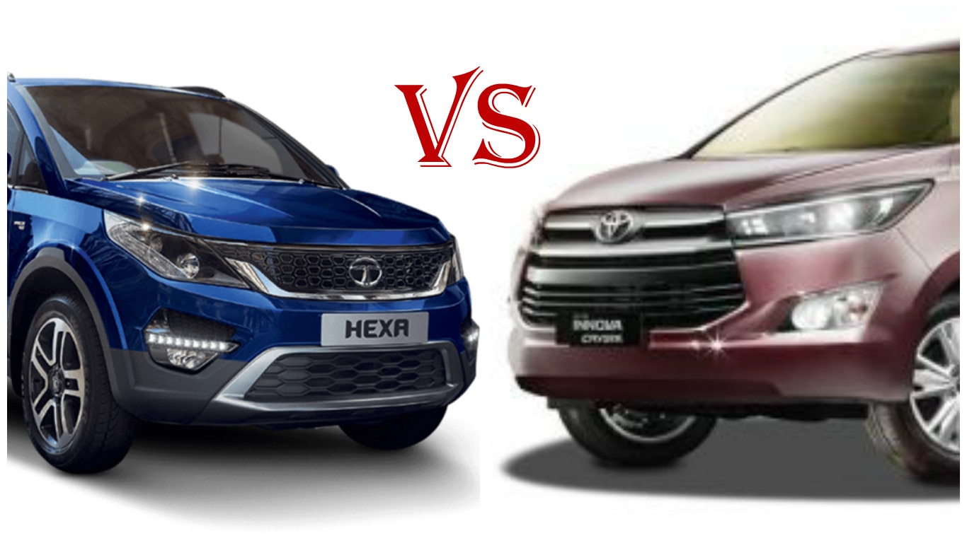Tata Hexa Vs Toyota Innova Crysta: Price, Features and Specifications ...
