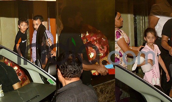 Sanjay Dutt’s Cute Kids Shahraan and Iqra Bring Ganpati Home; See ...