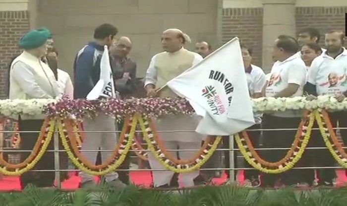 Union Home Minister Rajnath Singh Flags Off ‘Run For Unity’ in Delhi ...