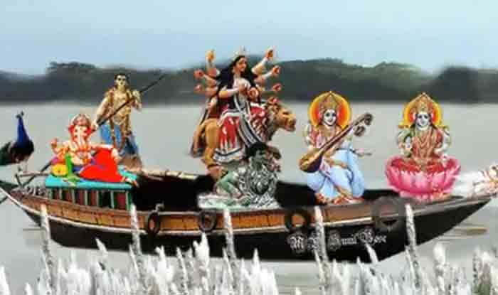 Navratri 2018: इस बार नौका पर आएंगी मां दुर्गा, हाथी पर होगी विदाई ...