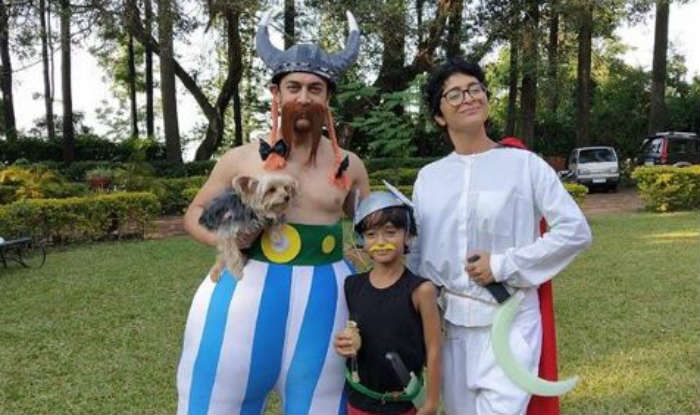 Aamir Khan, Kiran Rao and Son Azad Rao Look Cute as They Are Dressed as ...