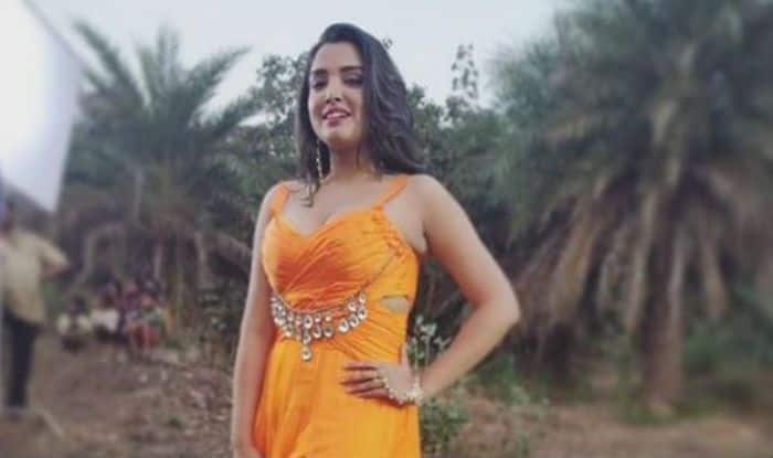 Bhojpuri Bombshell Amrapali Dubey Looks Super Hot in Thigh-high Slit Gown – See Pictures | India.com