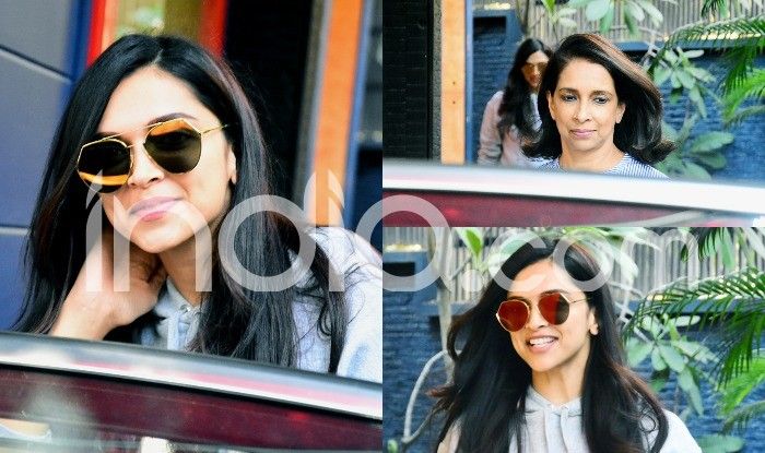 Deepika Padukone Spotted With Mother Ujjala Padukone Outside a Salon in ...