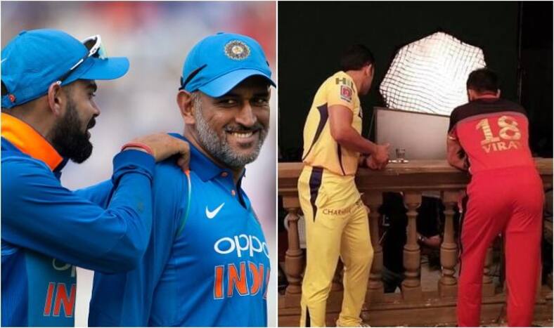 MS Dhoni, Virat Kohli Shoot For Latest Ad Ahead of IPL 2019 | SEE PICS ...