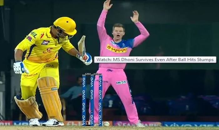 IPL 2019: MS Dhoni Gets Another Life During Match 12 vs Rajasthan ...