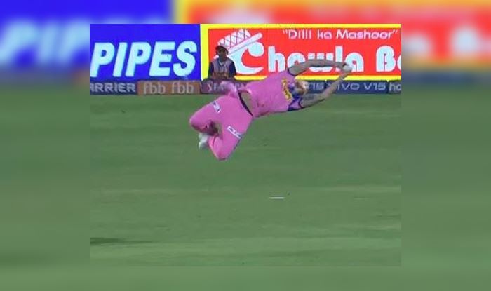 IPL 2019: Ben Stokes Takes a Superman One-Hand Catch at Point During RR ...