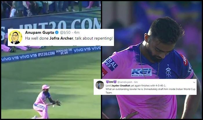 IPL 2019: Jofra Archer, Jaydev Unadkat Gets Trolled During RR v MI at ...