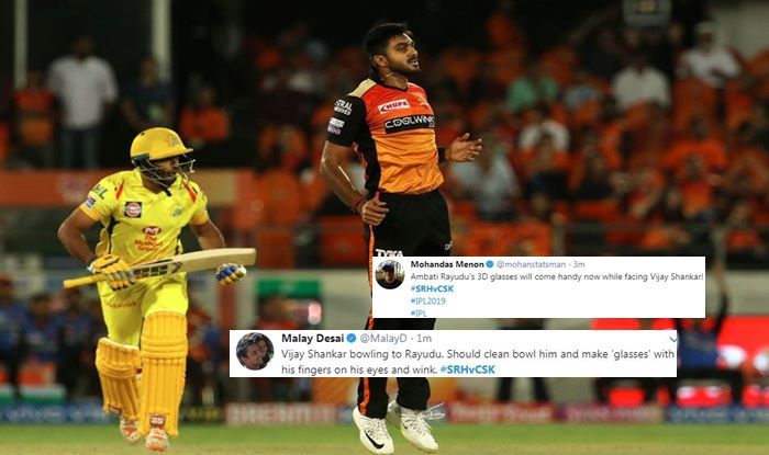 IPL 2019, SRH v CSK: Vijay Shankar vs Ambati Rayudu — Twitter is Abuzz ...