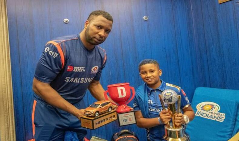 IPL 2019: Kieron Pollard And His Son Kaiden Dedicate Win Over Kings XI ...