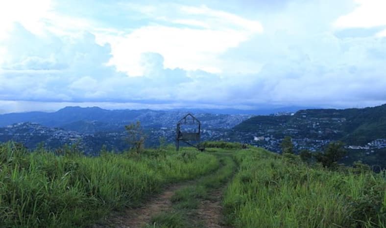Reiek: A Typical Mizo Village Overlooking The Plains of Bangladesh ...