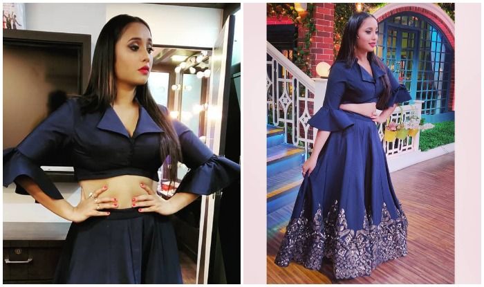 Rani Chatterjee Looks Mesmerising in Navy Blue Crop-Top And Skirt, Fans ...