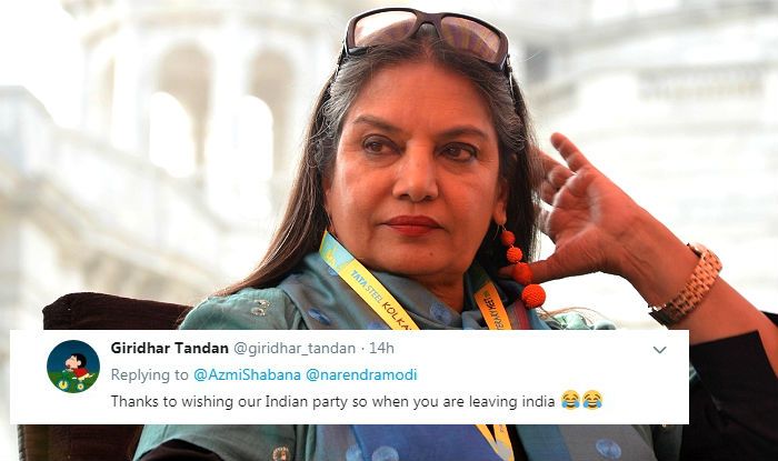 ‘Go to Pakistan’! Shabana Azmi Trolled Mercilessly For Her ... ‘Go to Pakistan’! Shabana Azmi Trolled Mercilessly For Her ...