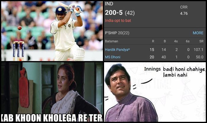 MS Dhoni trolled India vs West Indies Old Trafford ICC World Cup 2019