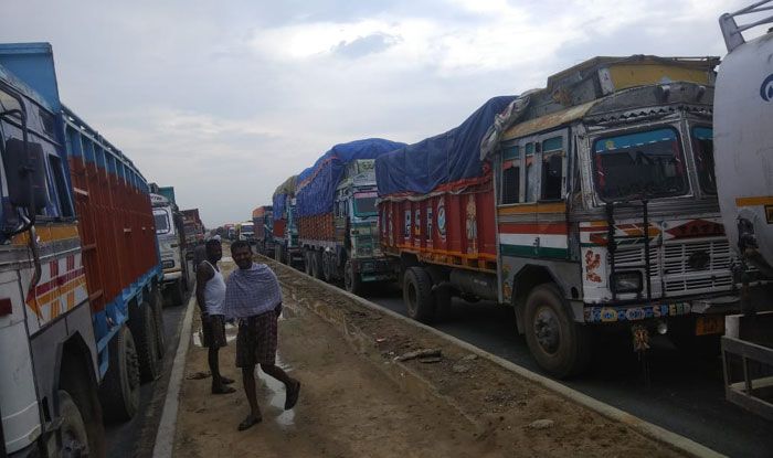 Indefinite Road Blockade on Indo-Nepal Border in Bihar Cripples Trade