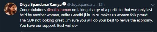 Has Congress Social Media Head Divya Spandana Deleted Her Twitter ...