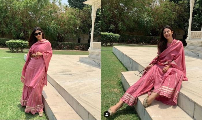 Mouni Roy Takes The Hotness Quotient To The Next Level With This Palazzo Suit Check Pics