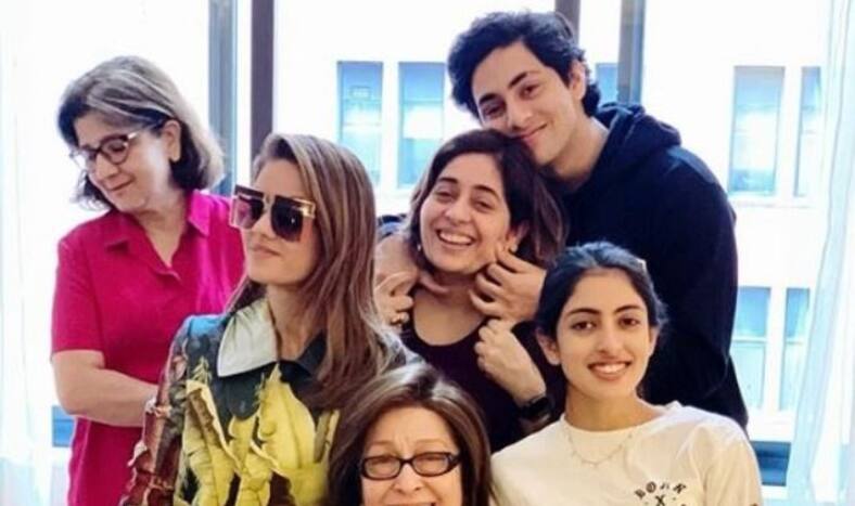 Navya Naveli Nanda, Agastya Nanda Chill With Grandmother Ritu Nanda And ...