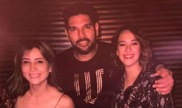 Kim Sharma Parties With ex-boyfriend Yuvraj Singh And Wife Hazel Keech ...