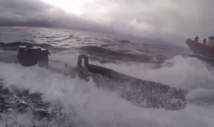 Watch as US Coast Guards Jump on Narco-Sub, Seize Cocaine Worth $262 ...