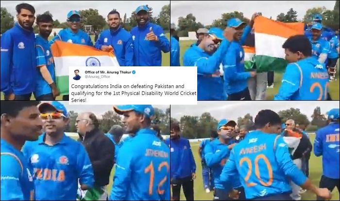 Celebrations of Physically Disabled India Cricket Team After Beating ...