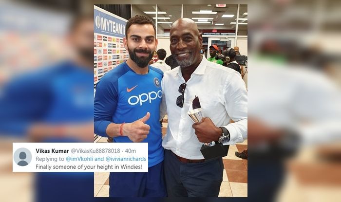 Ind vs WI: Virat Kohli Meets Biggest Boss Sir Vivian Richards Ahead of ... Ind vs WI: Virat Kohli Meets Biggest Boss Sir Vivian Richards Ahead of ...