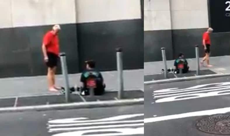 Viral Video: Old Man Gives His Shoes And Socks to Homeless Man, Walks ...